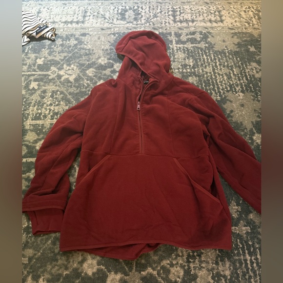 Beyond Yoga | Tops | Beyond Yoga Fleece Pullover Color Is A Mix Of Red ...